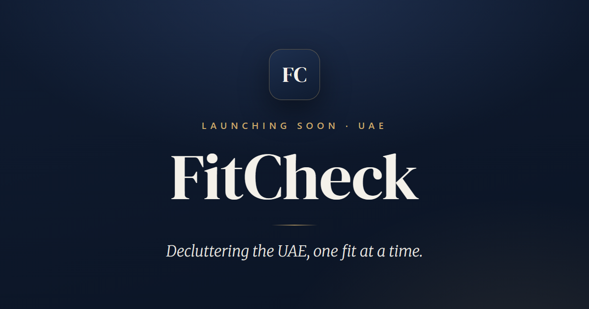 FitCheck — Launching Soon in the UAE
